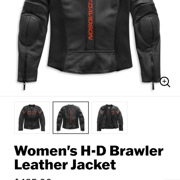 Harley-Davidson | Jackets & Coats | Womans Hd Brawler Leather Harley ...
